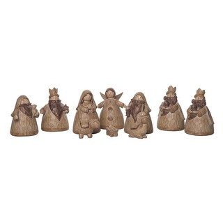 10-Piece Brown Christmas Carved Nativity Set 4.75" - Bed Bath & Beyond ...