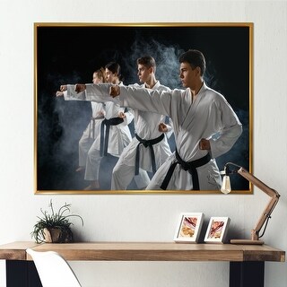 Designart "Martial Arts Fight Training Studio I" Martial Arts Framed ...
