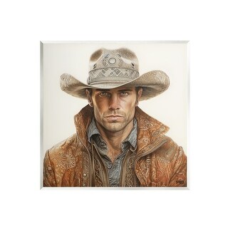 Stupell Western Cowboy Portrait Wall Plaque Art Design by RB - Bed Bath ...