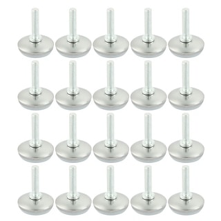 20 x Adjustable Thread M8x25mm Leveller Leveling Foot Furniture Glide ...