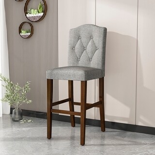 Set of 2 traditional Upholstered high stools - Bed Bath & Beyond - 37051702