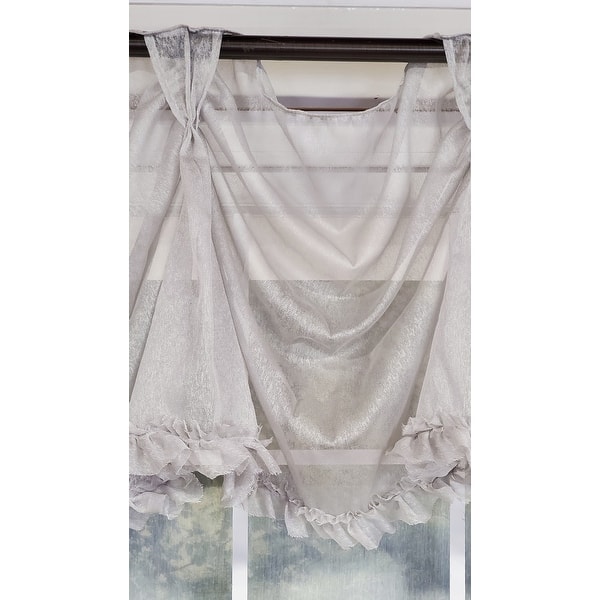 RLF Home Design Sheers Victory Swag 3-Scoop Window Valance - On Sale ...