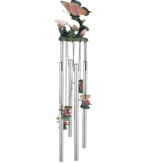 Q-Max 23' Long Round Top Butterfly Wind Chime - Bed Bath & Beyond ...