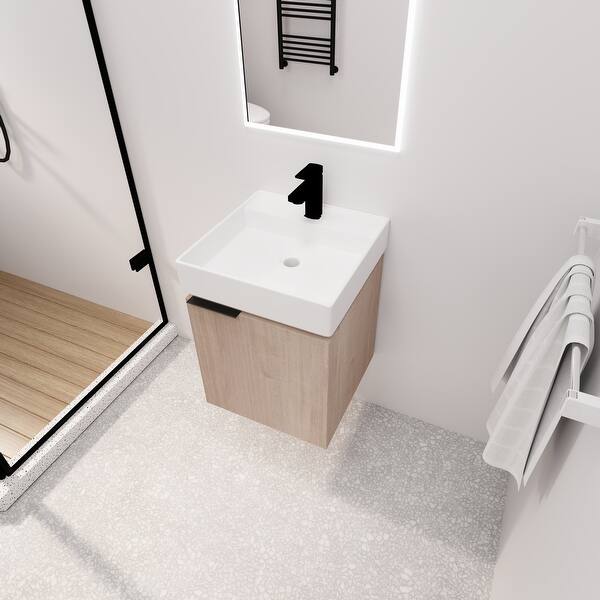 BNK 19 Inch Single Sink Bathroom Vanity with Soft Close Door - Bed Bath & Beyond - 35978054