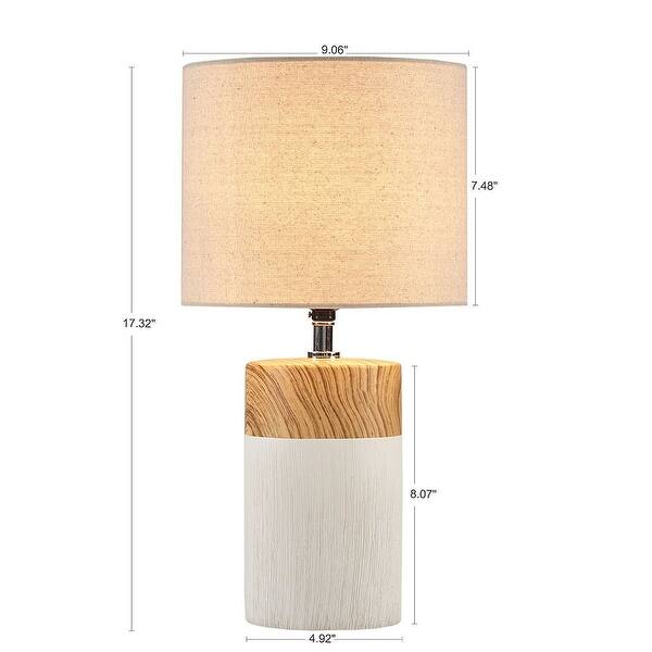 White Textured Ceramic Table Lamp - Bed Bath & Beyond - 38150254