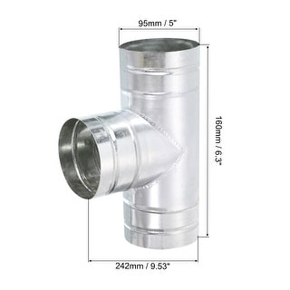 Duct Splitter, Y Connector Air Vent Duct Hose Exhaust Pipe Adapter ...