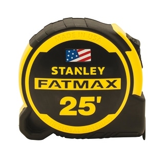 Stanley FatMax 25 ft. L X 1.25 in. W Compact Tape Measure 1 pk - 25 ft ...
