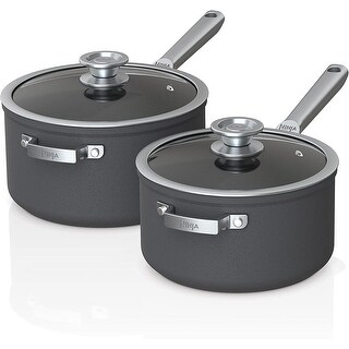 Ninja C54000 4-Piece Saucepan Set Foodi NeverStick Premium Cookware ...