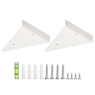 Floating Shelf Bracket 5Inch 2Pcs Metal Triangle Shelf Bracket for ...