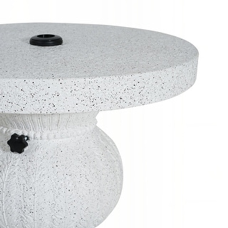 MGO Outdoor Patio Side Table Umbrella Base with Sand-filing Design ...