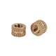 M4 x 4mm Brass Cylinder Injection Molding Knurled Insert Embedded Nuts ...