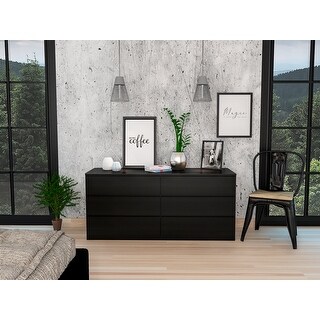 Classic Dresser with 6 Large Drawers Double Dresser for bedroom, living ...