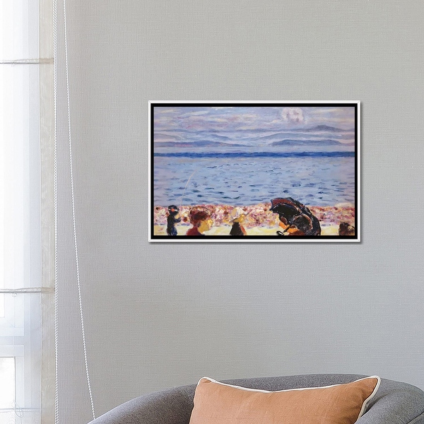 Icanvas The Beach Blue Sea C1930 By Pierre Bonnard Framed Bed