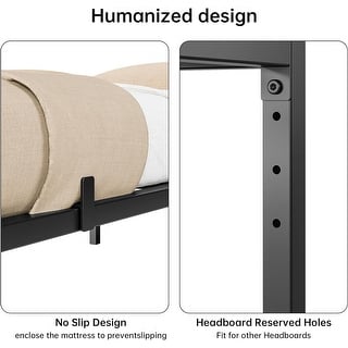 Simple and easy to install iron bed frame - Bed Bath & Beyond - 40869661