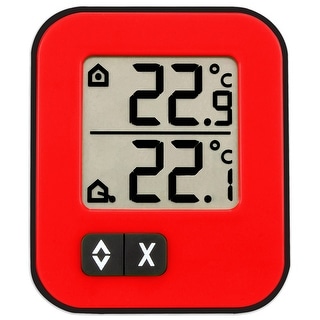 TFA Small Red Digital Indoor & Outdoor Thermometer - Bed Bath & Beyond ...