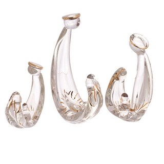 Novica Handmade Gleaming Celebration Glass Figurines (6 Piece) - Bed ...
