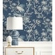 Seabrook Designs Alice Crane Toile Unpasted Wallpaper - Bed Bath ...