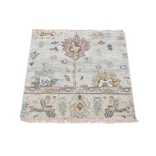 Shahbanu Rugs Gray Oushak Design Fragment Supple Collection Thick and ...