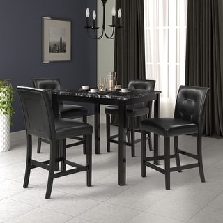 Counter Height Dining Table Set Classic Dining Set with 4 Stools - Bed ...