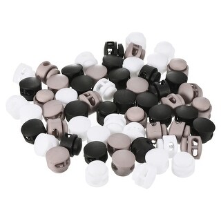 Cord Locks, 20 Set Round Spring Toggle Stopper, 3 Colors - Multicolor ...