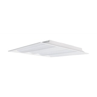 2X2 Double Basket LED Troffer Fixture Wattage CCT Lumens Selectable ...