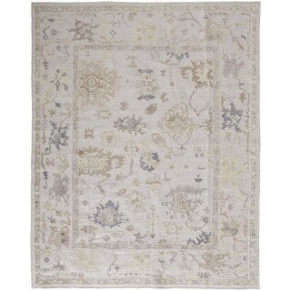 HomeRoots 12' X 15' Tan Ivory And Orange Floral Hand Knotted Stain ...
