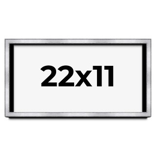 22x11 Shadow Box Frame Silver | 1.375 Inches Deep Real Wood - Bed Bath ...