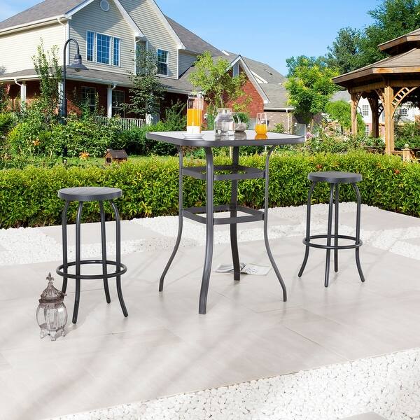 Patio Festival Outdoor 2-Person Square Bistro Dining Set - Bed Bath ...