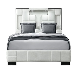 Oscar White King Bed - Bed Bath & Beyond - 40543351