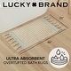 Lucky Brand Overtufted Cotton Fringe Boho Bathroom and Home Decor Bath ...