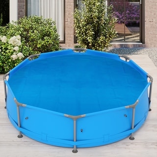 12ft Round Above Ground Swimming Pool with 12ft Pool Cover - 12' x 30 ...