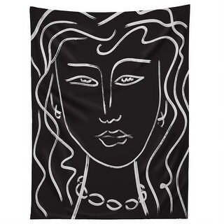 Marin Vaan Zaal Hellen Modernist Line Portrait Tapestry - Bed Bath ...