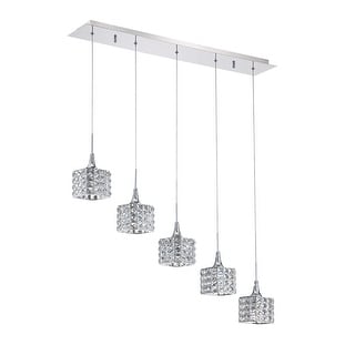 Shimera Series Chrome 5-light Pendant Bar - Bed Bath & Beyond - 15649462