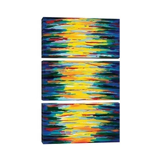 iCanvas "Sun On The Water" by Novik 3-Piece Canvas Wall Art Set - Bed ...