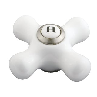 Kingston Brass KSH395.PXH Hot Porcelain Cross Handle, 3/8" X 16PT - Bed ...