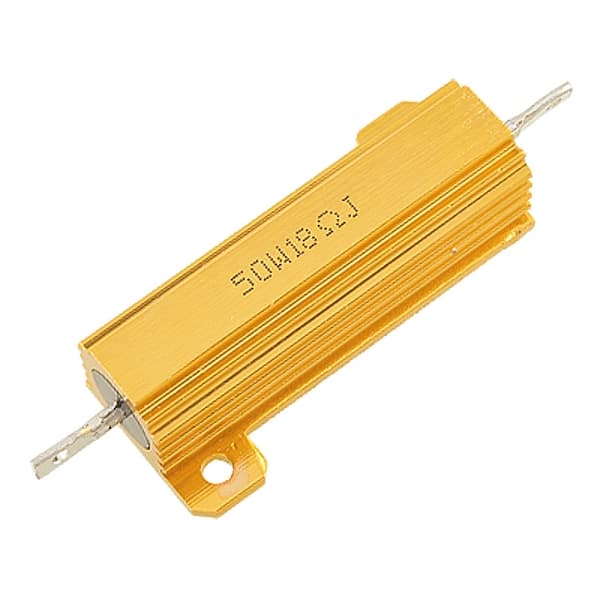 Gold Tone Chassis Mount 18 Ohm 50W Aluminium Clad Resistor - Gold Tone ...