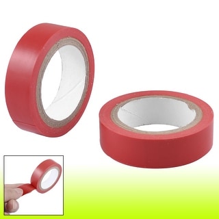 2 Pcs 51mm x 15mm Red PVC Adhesived Electric Insulation Tape Roll - Bed ...
