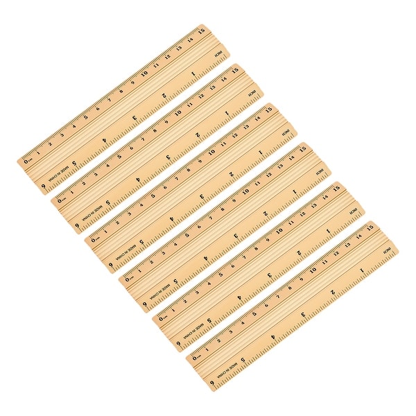 6pcs Aluminium Rulers 6 inch Professional Ruler for Blueprint Draft ...