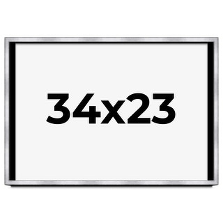 34x23 Shadow Box Frame Silver | 1.375 Inches Deep Real Wood - Bed Bath ...