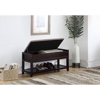 Hidden Storage Bench, Flip Top Seat Cushion Bench - Bed Bath & Beyond ...