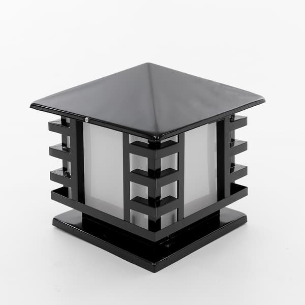 Modern Column Pillar Lamp Outdoor Post Light - Bed Bath & Beyond - 39718825