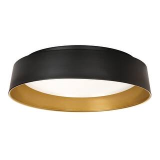 AFX DUNF15LAJUD Duncan 16" Wide LED Flush Mount Ceiling Fixture - Bed ...