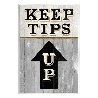 Stupell Keep Tips Up Skiing Sign Wall Plaque Art, Design by Livi Finn ...