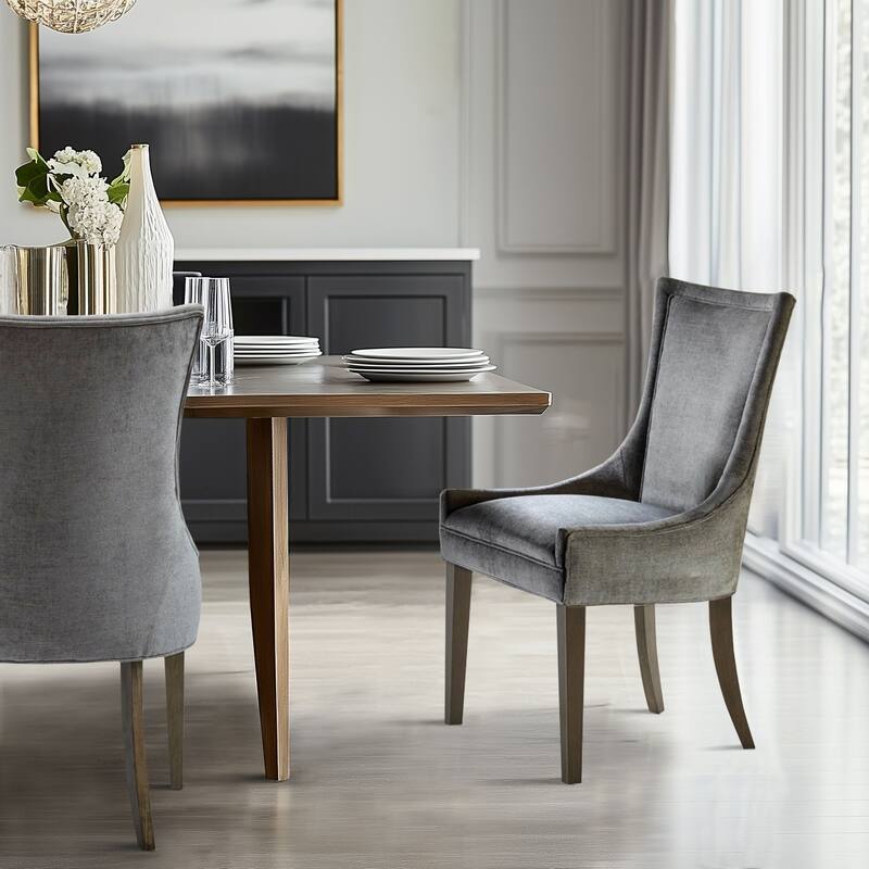 Madison Park Signature Ultra Upholstered Dining Side Chairs With Wood ...