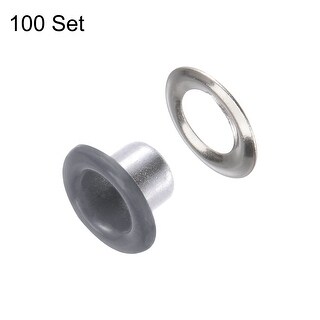100set Grommets Kit Metal Eyelets 4mm 0.16" Grommet for Shoes Clothes ...