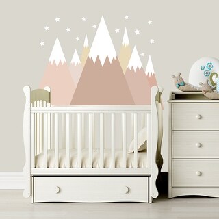 Boho Color Mountain Wall Decal Nursery Decor - Bed Bath & Beyond - 34232573