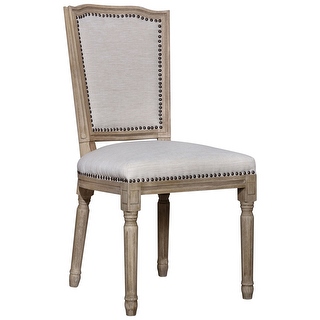 Athena Linen and Jute Upholstered Dining Chair, Beige - Bed Bath ...