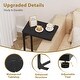 Slim C-Shaped End Tables Set of 2, Modern Side Tables for Sofa, Bedroom ...