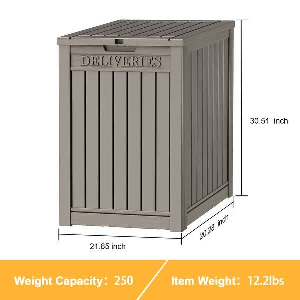 Outdoor Living Lockable Package Delivery and Storage Box - Bed Bath ...