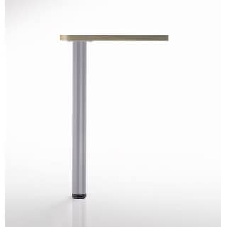 Richelieu 27-1/2" Tall Round Steel Table Leg with Adjustable Height ...